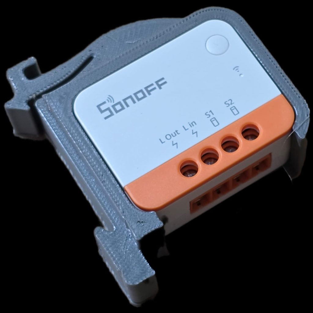 DIN Rail Holder (for Sonoff Zigbee Mini-L2) - ISP Home