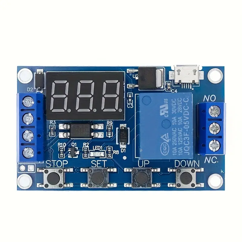 Deluxe Delay Timer Relay with LCD Display (5V-24V DC) - ISP Home