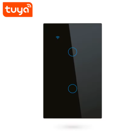 Tuya WiFi Light Switch - Black (Requires Neutral Wire) - ISP Home